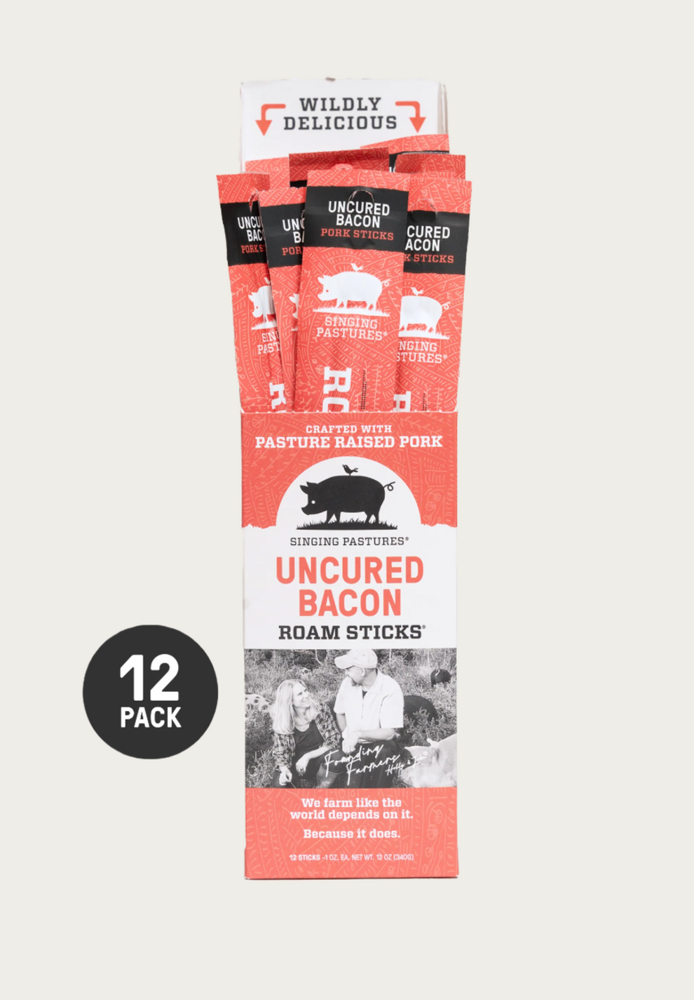 Roam Sticks, Pasture-Raised Pork Snack Sticks – Singing Pastures