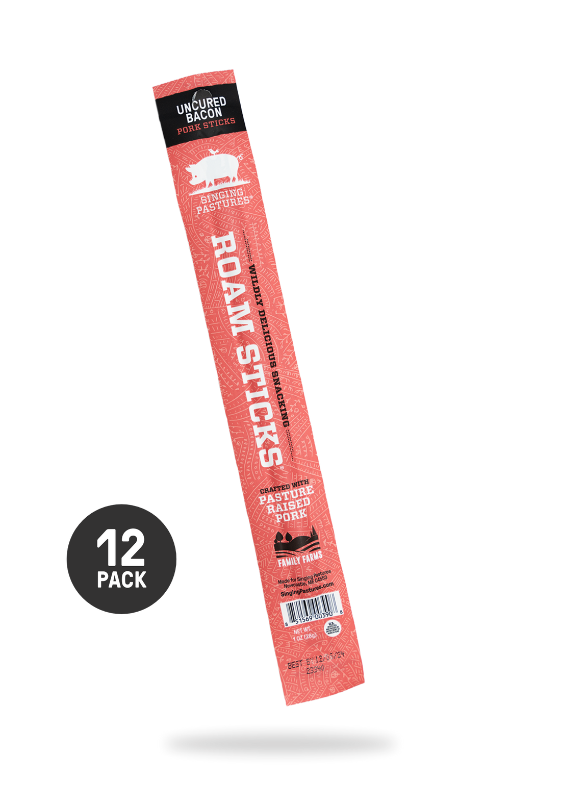 Roam Sticks, Pasture-Raised Pork Snack Sticks – Singing Pastures